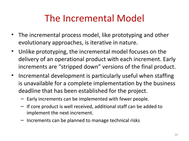 Software Engineering (Process Models) | PPT | Computer Software and ...