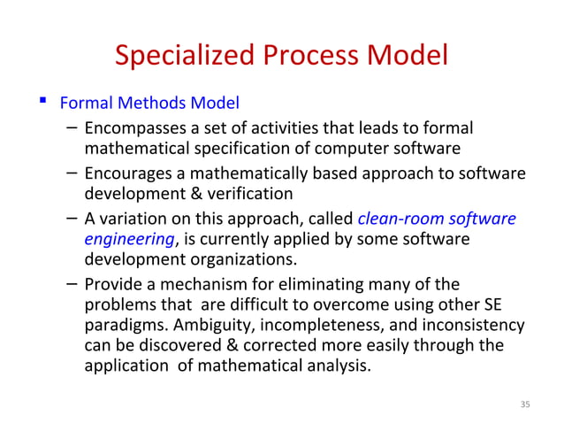 Software Engineering (Process Models) | PPT | Computer Software and Applications | Computing