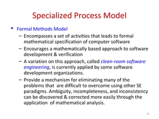 Software Engineering (Process Models) | PPT