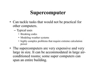 Classification of Computer | PDF