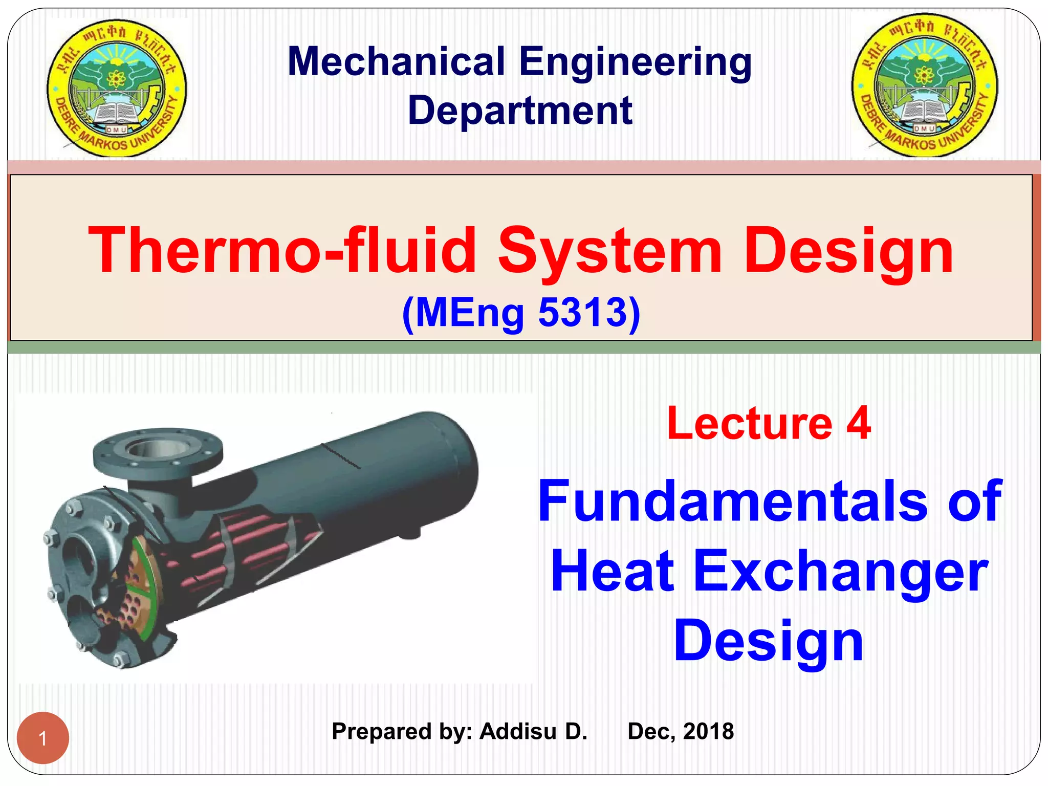 Fundamentals of Heat Exchanger Design | PDF
