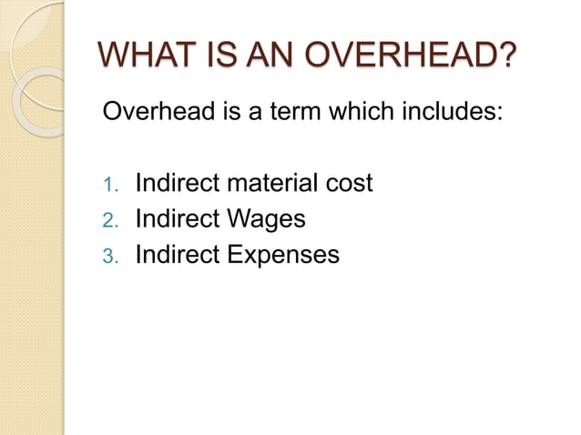ACC 116 OVERHEAD | PPTX