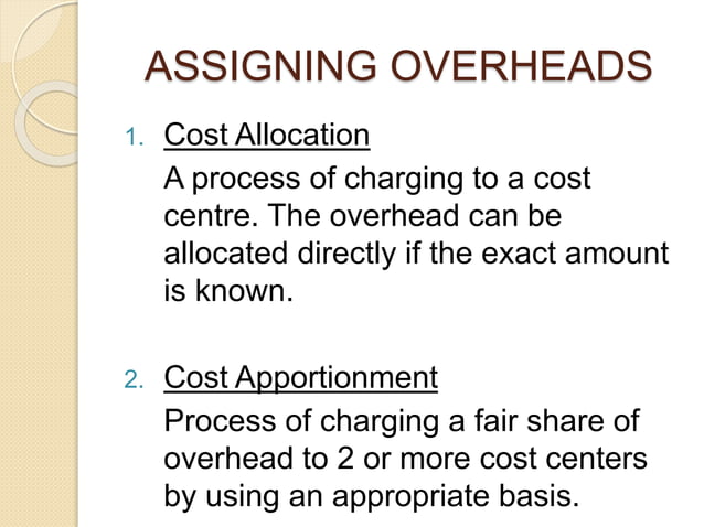 ACC 116 OVERHEAD | PPTX