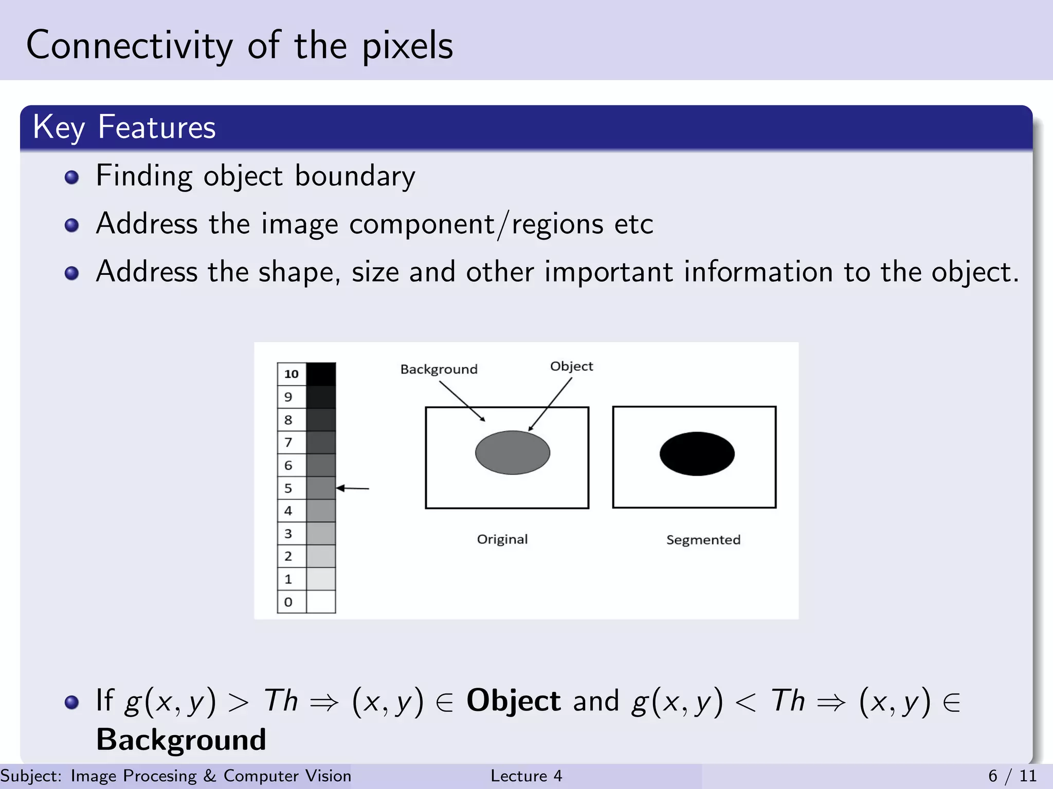 Lecture 4 Relationship between pixels | PDF