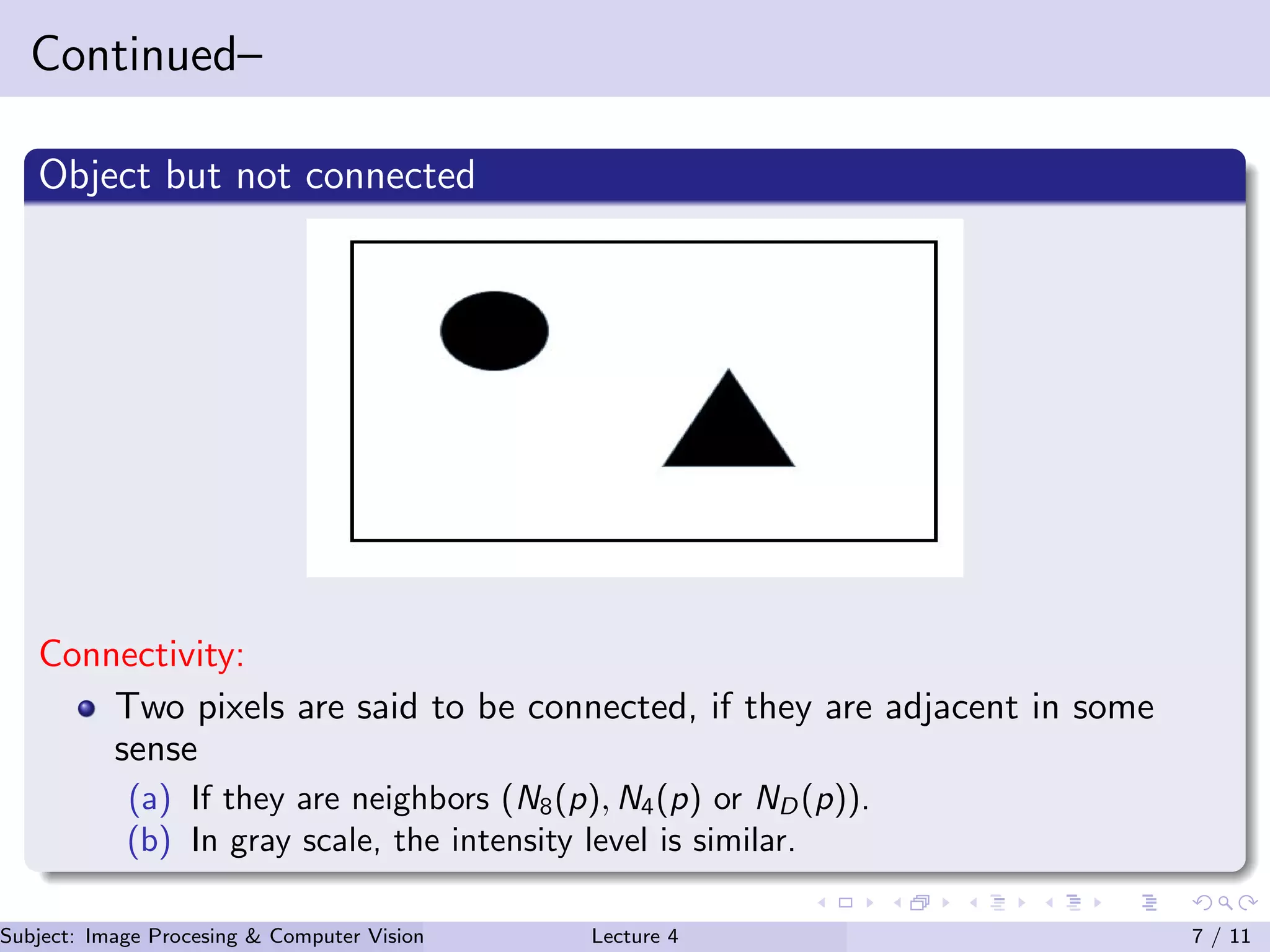 Lecture 4 Relationship between pixels | PDF
