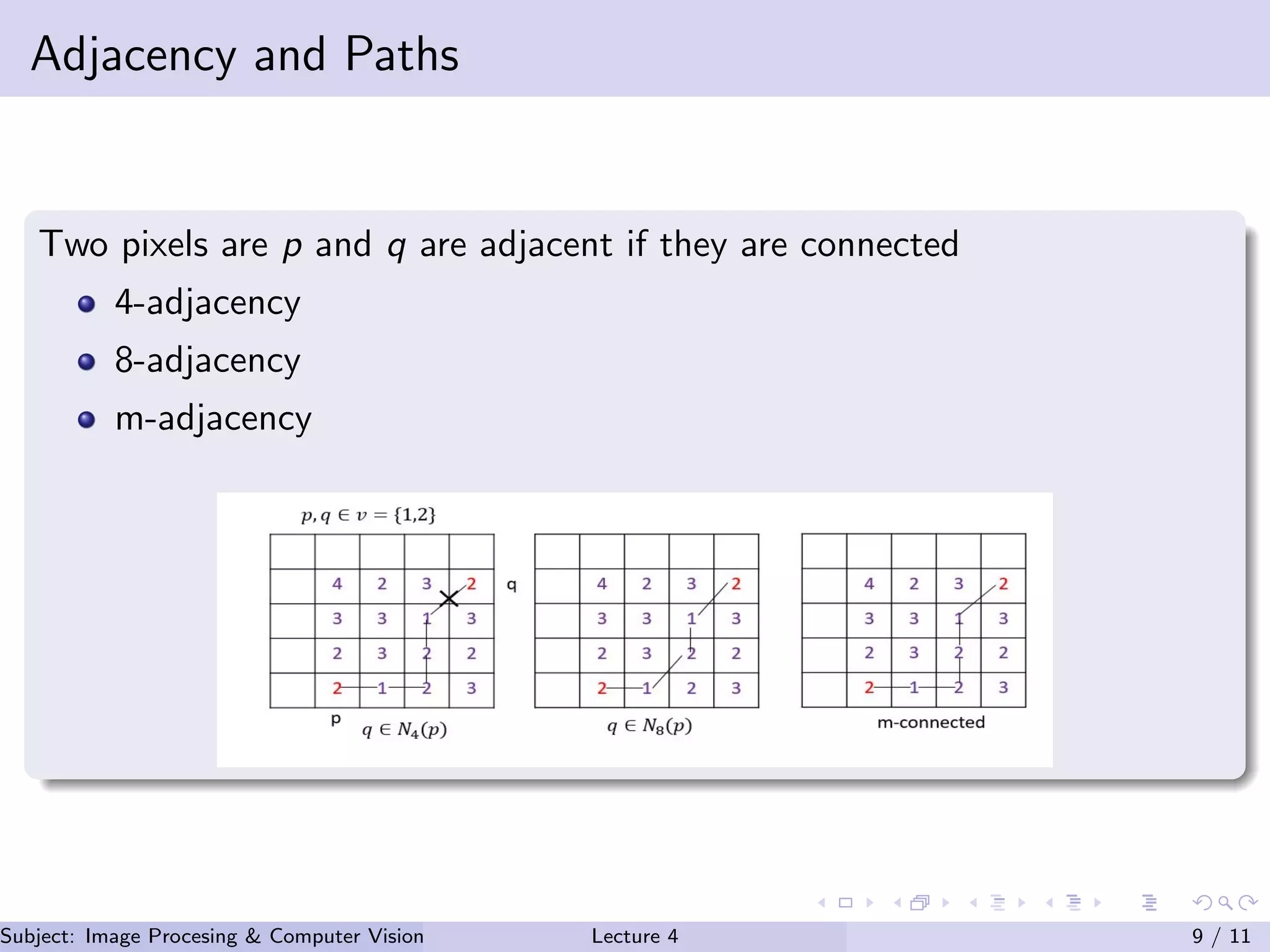 Lecture 4 Relationship between pixels | PDF