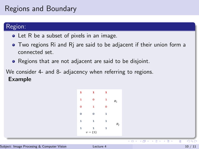 Lecture 4 Relationship between pixels | PDF