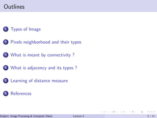 Lecture 4 Relationship between pixels | PDF