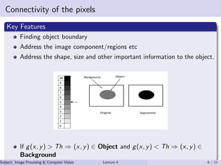 Lecture 4 Relationship between pixels | PDF