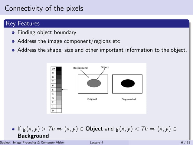 Lecture 4 Relationship between pixels | PDF