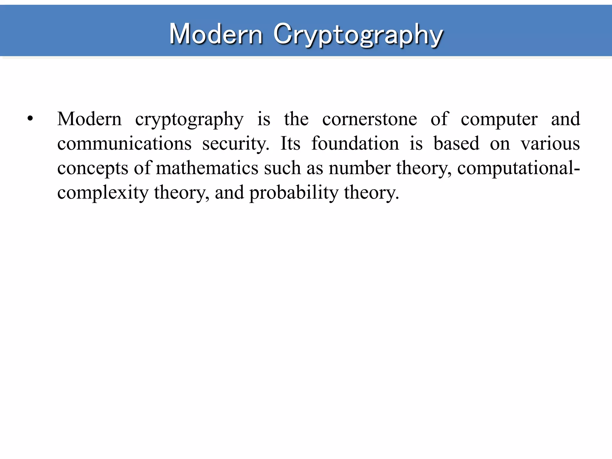 Evolution of Cryptography and Cryptographic techniques | PDF