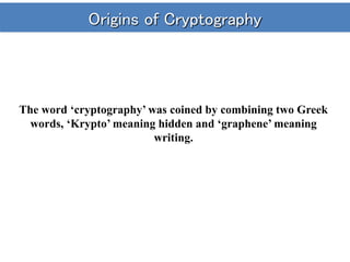 Evolution of Cryptography and Cryptographic techniques | PDF