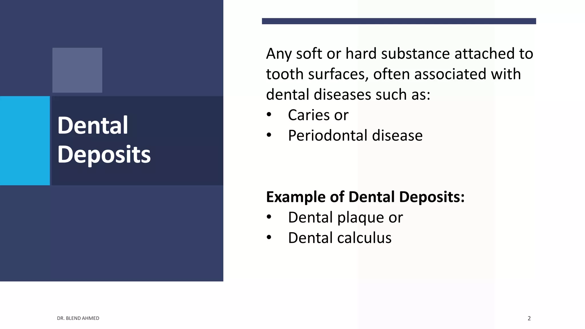 Deposits on the Teeth | PDF