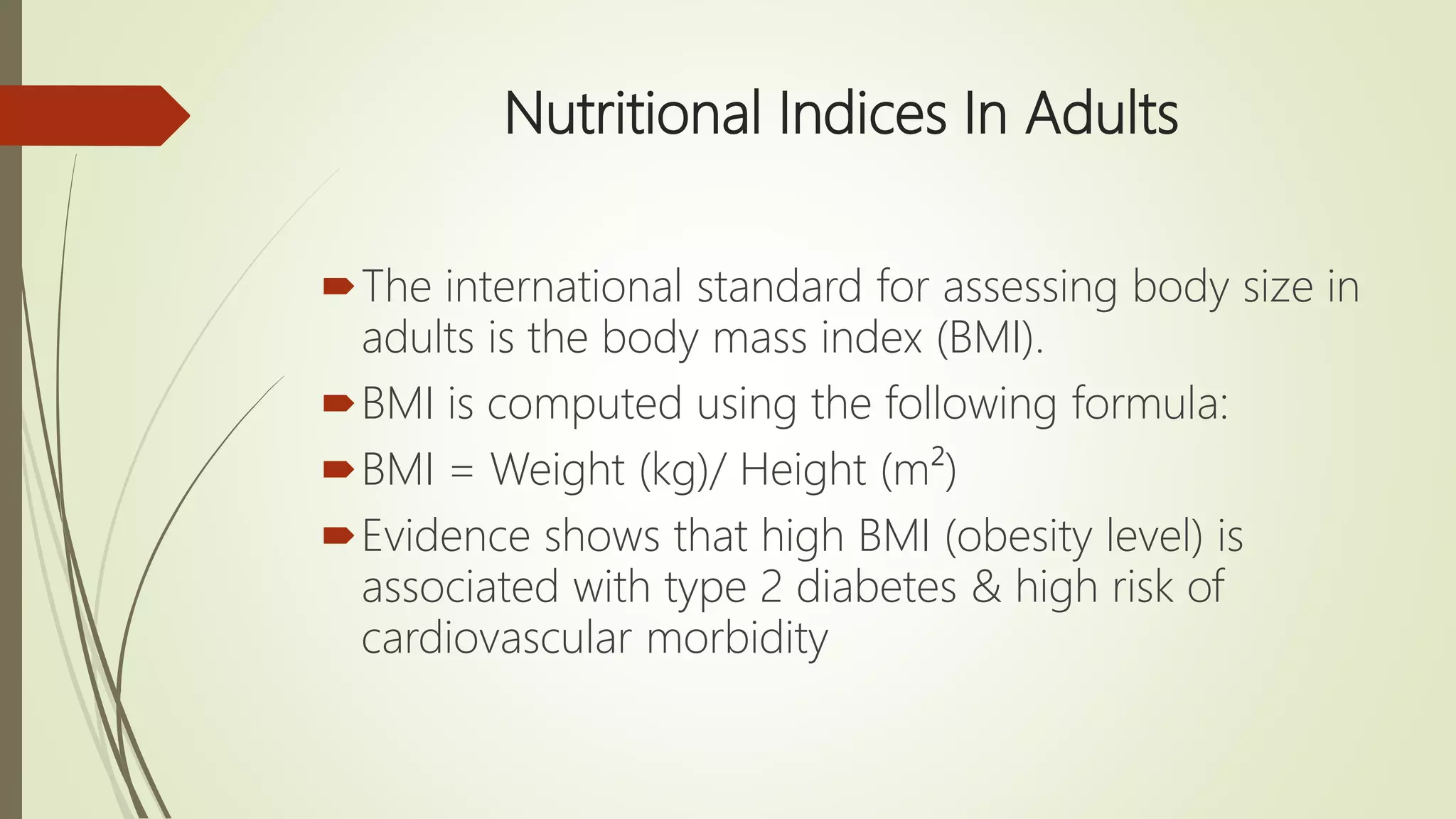 Assessment Methods For Nutritional Status | PPTX