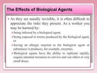 Lecture 4: biological agents | PPTX