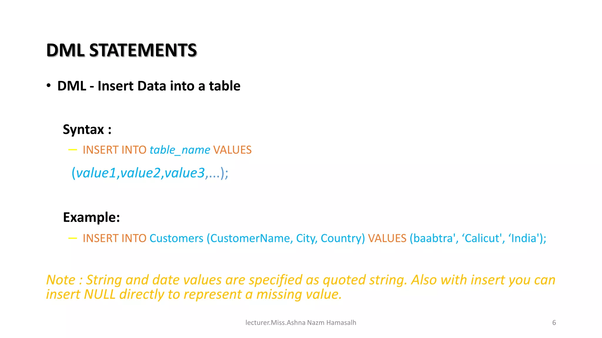SQL server management studio | PPTX