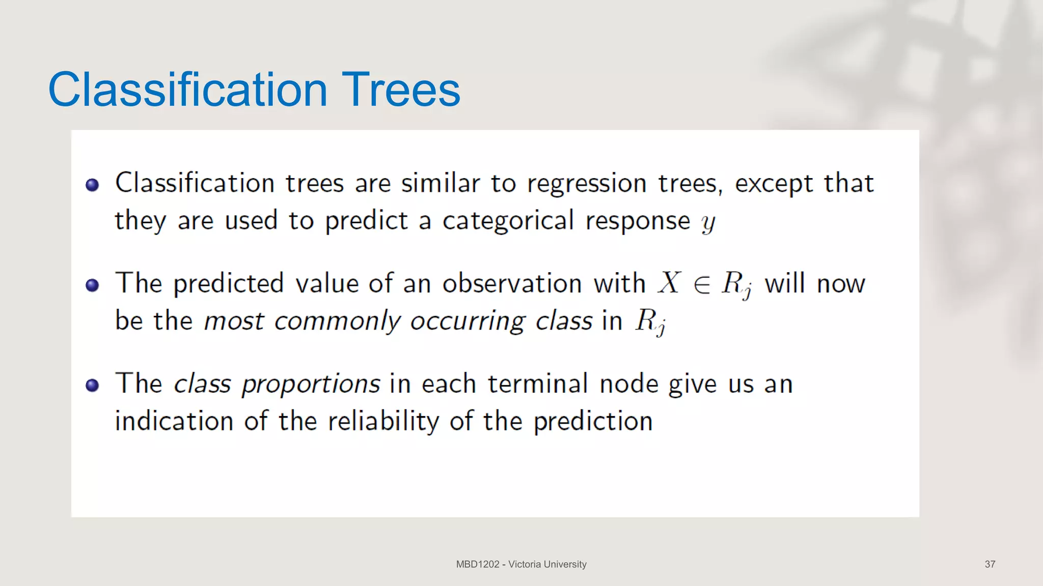 Machine Learning (Decisoion Trees) | PPTX