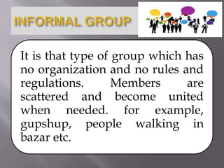 Lecture of Sociology on Social Group | PPTX