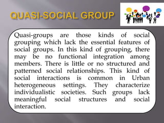 Lecture of Sociology on Social Group | PPTX