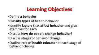 scope of behavior change | PDF
