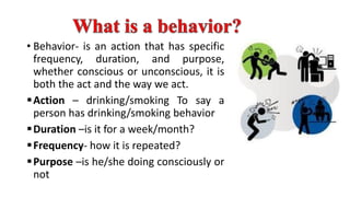 scope of behavior change | PDF