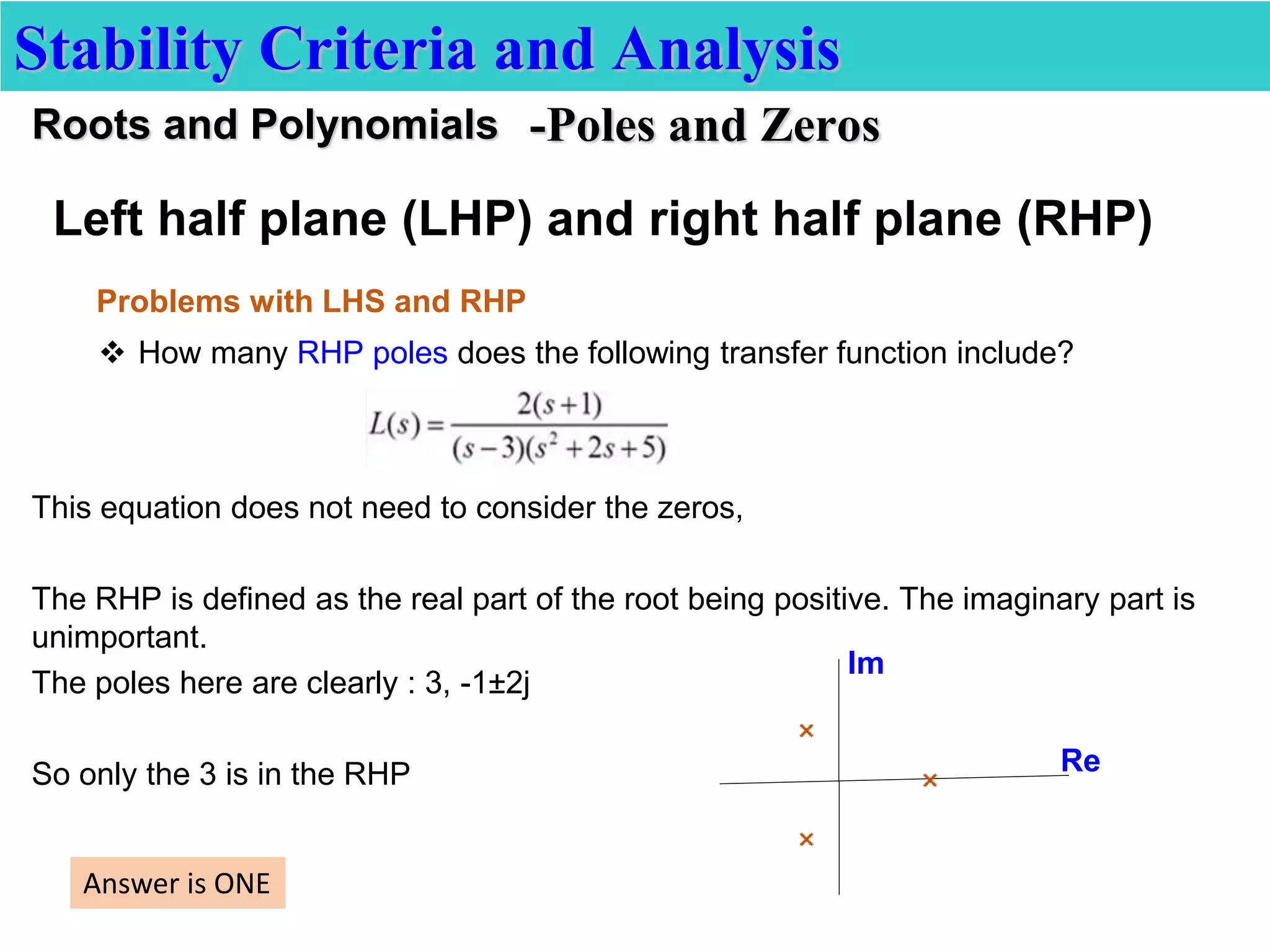 LECTURE 4. Stability criteria and Analysis_Control Systems Engineering ...