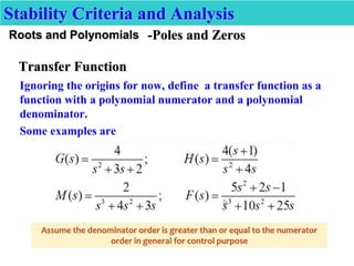 LECTURE 4. Stability criteria and Analysis_Control Systems Engineering ...