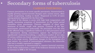 Primary and secondary forms of tuberculosis | PPTX