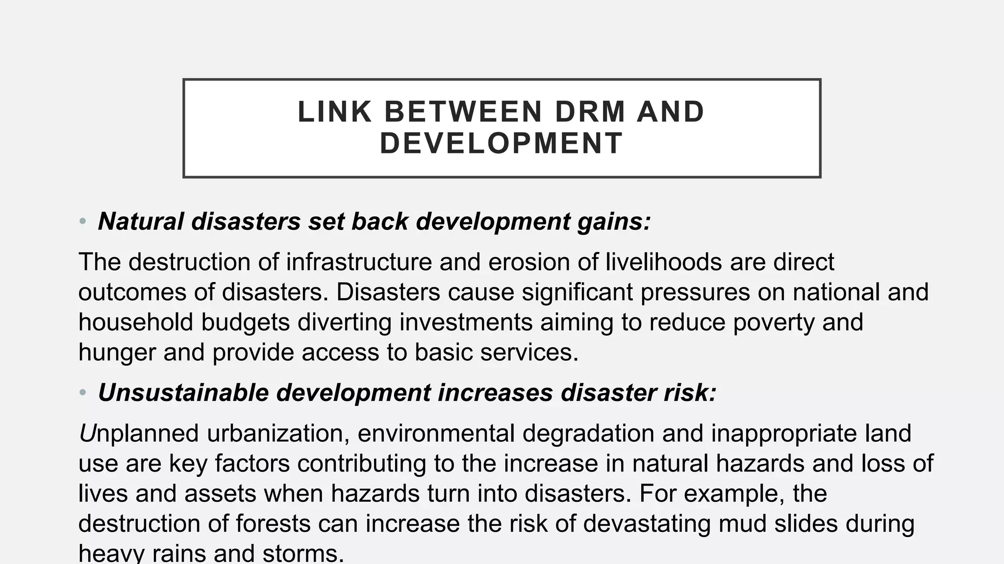 Introductions to hazard and disaster | PPTX