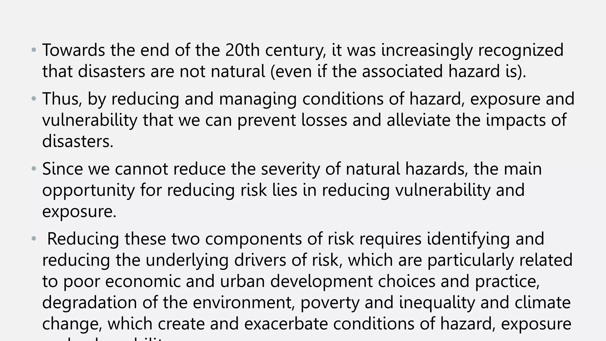 Introductions to hazard and disaster | PPTX