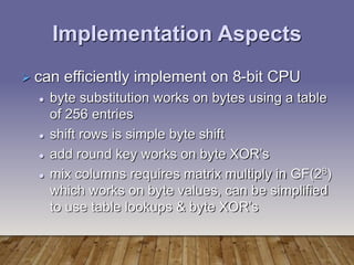 advance encryption standard chapter 5.ppt