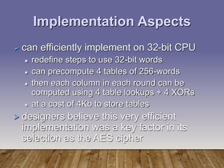 advance encryption standard chapter 5.ppt