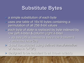 advance encryption standard chapter 5.ppt