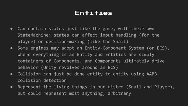 CS50 Game Dev Lecture : Super Mario Bros | PDF