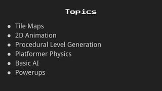 CS50 Game Dev Lecture : Super Mario Bros | PDF