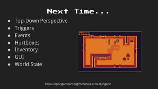 CS50 Game Dev Lecture : Super Mario Bros | PPT