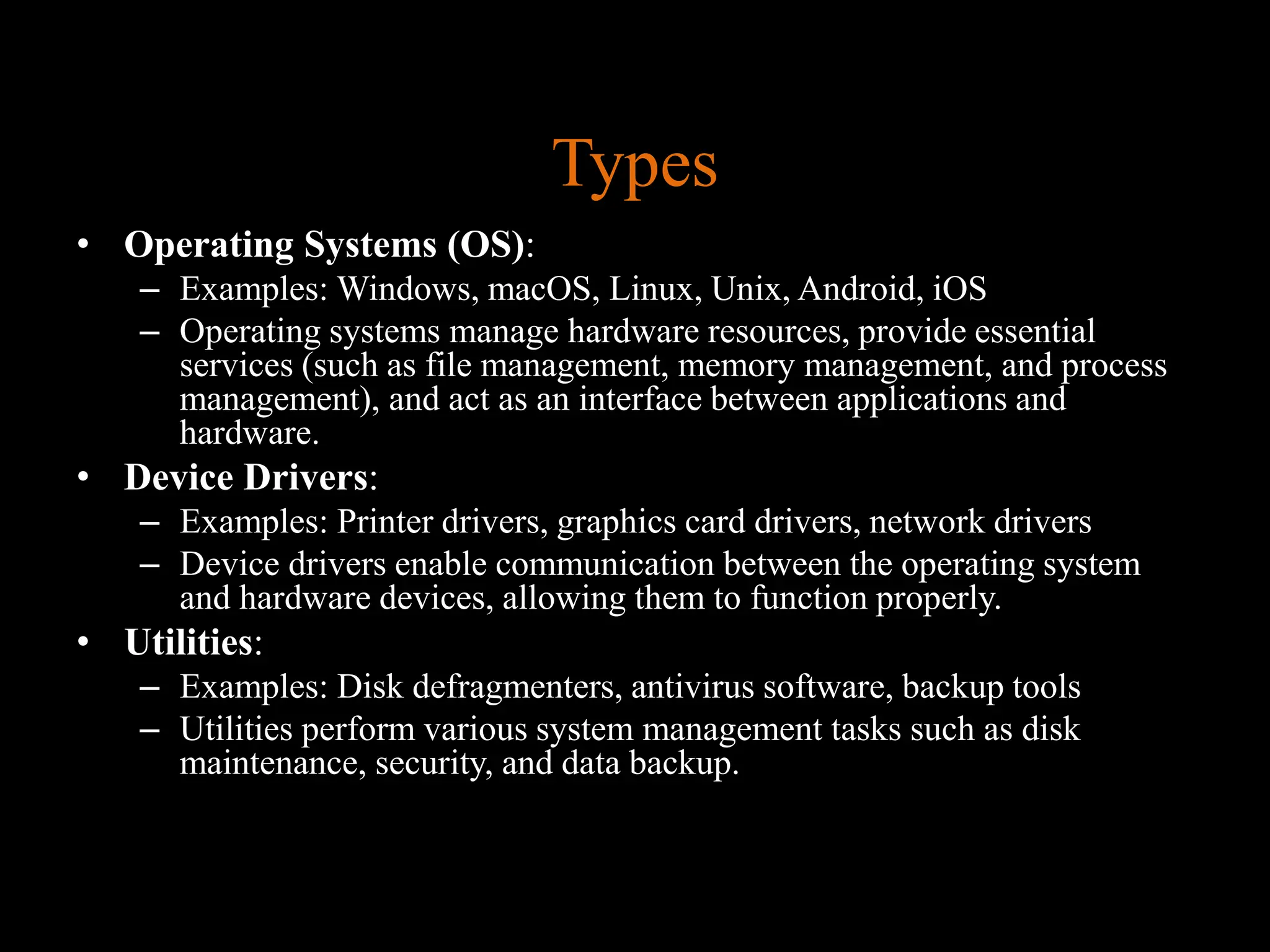 System And Application Software Are Used In Computer Ppt