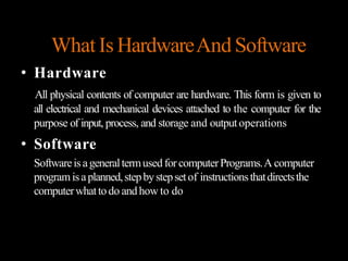 system and application software are used in computer. | PPT