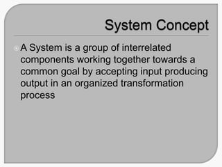 fundamental information system concepts with example | PPT