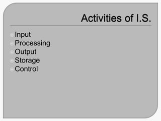 fundamental information system concepts with example | PPT