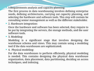 Data Warehouse for data analytics presentation | PPTX