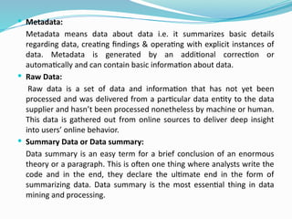 Data Warehouse for data analytics presentation | PPT
