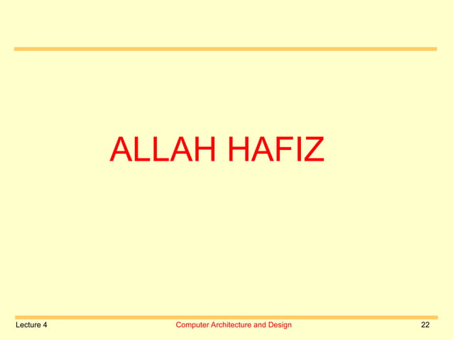 Computer Architecture notes by Beenish Lecture 4.ppt