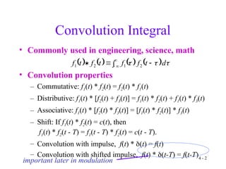 Continuous-Time Convolution in Linear Systems and Signals | PPT