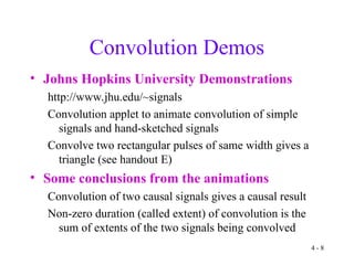 Continuous-Time Convolution in Linear Systems and Signals | PPT