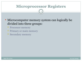 Microprocessor design course and Lecture 4 | PPT
