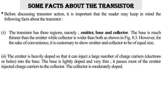 Transistor types, parts and working principles.pptx