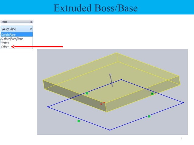 CAD Solid works extruded boss/bass, revolve | PPT