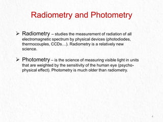 difference between Radiometry and Photometry .pdf