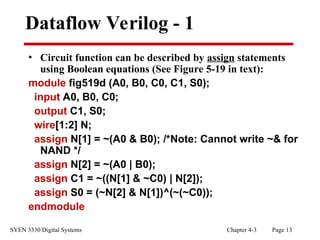 Lecture_4-3.ppt on verilog hdl................................................... | PPT ...